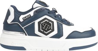 Philipp Plein unisex, Chaussures, Bleu, Taille: 44 EU Low-Top Baskets Sk8R