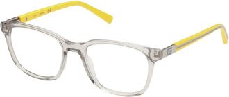 Guess unisex, Accessoires, Jaune, Taille: 49 MM Square Eyeglass Frame