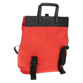 Loewe Pre-owned Canvas Rucksack - - Pre-owned - Damen - Rot - ONE SIZE
