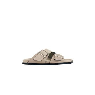 Alohas Beige Wildleder Ledersandalen - - Shoes - Damen - Beige - 36 EU