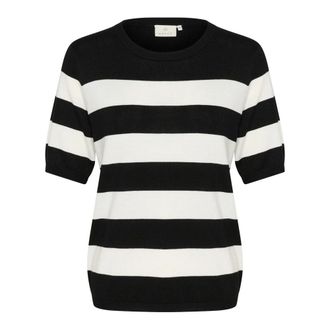Kaffe Rundhals-Strickware - - Knitwear - Damen - Schwarzk - S