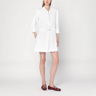 Gucci Wei&szlig;es Hemdkleid aus Baumwollpopeline