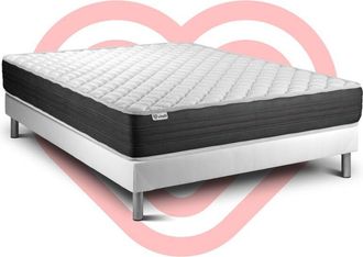 VITALIT Vitalit - Ensemble matelas sommier vitalmemo one 160 x 200 cm - Couleur : Blanc