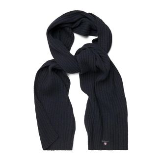 GANT &Eacute;charpe C&ocirc;tel&eacute;e Marine pour Homme - Homme - Accessoires - Bleu - Taille: ONE Size