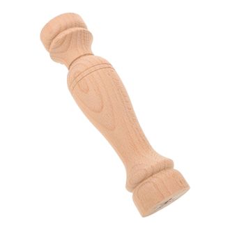 Healifty Geschnitzte Holzs&auml;ulen M&ouml;belteile Unbemalt R&ouml;mischer Stil Tischbeine S&auml;ulenpfosten f&uuml;r Schuhschr&auml;nke und M&ouml;belzubeh&ouml;r 5X20cm