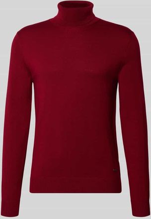 Joop Rollkragenpullover aus Schurwolle mit Label-Detail