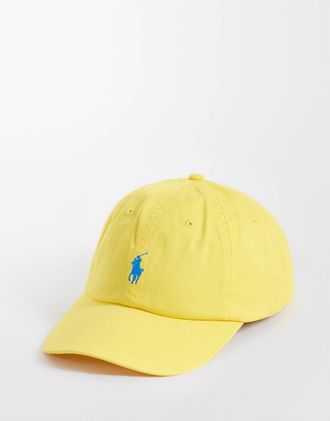 Polo Ralph Lauren Casquette de baseball &agrave; logo embl&eacute;matique - Jaune