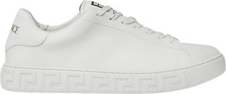 Versace Homme, Chaussures, Blanc, Taille: 41 1/2 EU Greca Baskets