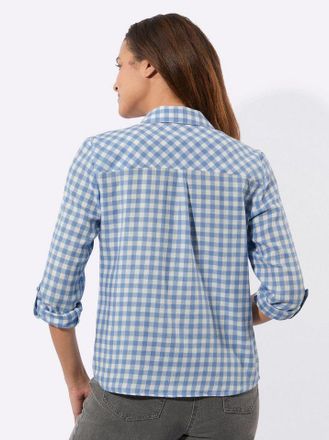Witt Klassische Bluse Karo-Flanellbluse Langarm
