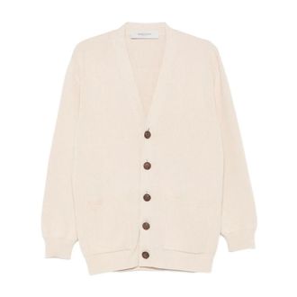 Golden Goose Gerippte Strickjacke mit Knopfleiste - - Knitwear - Damen - Beige - XS