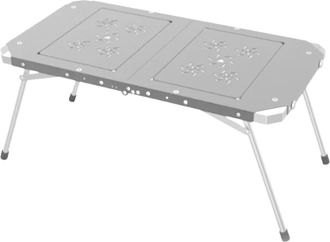 Generico Klapptisch mit Tablett, Picknickausr&uuml;stung aus Aluminium, leicht und einfach zu transportieren, Campingtisch aus Aluminium, Familientreffen, Sport, Ga