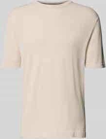 Cruna T-Shirt mit geripptem Rundhalsausschnitt