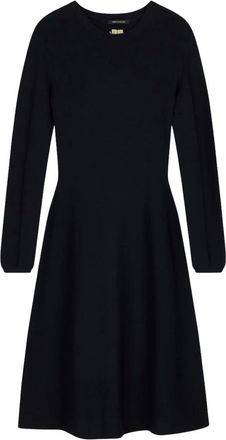A|X Armani Exchange Robe mi-longue en maille - Femme - Robes - Noir - Taille: 44 FR