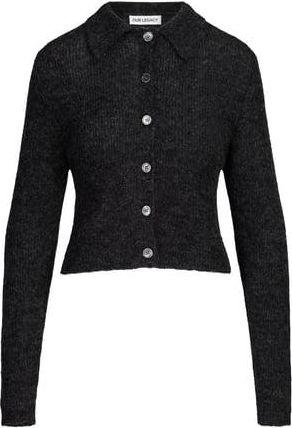 Our Legacy Cardigan &agrave; col classique en laine m&eacute;lang&eacute;e
