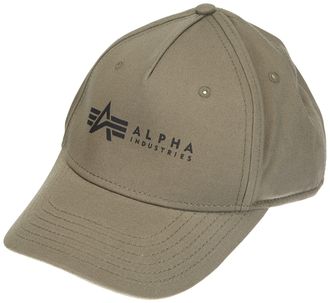 Alpha Industries Alpha Industries Herren Cap Unisex Basecap Baseballkappe, Dark Green, Einheitsgr&ouml;&szlig;e EU