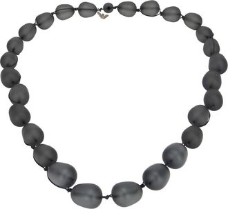 Emporio Armani Femme, Accessoires, Noir, Taille: ONE Size Collier avec perles en r&eacute;sine