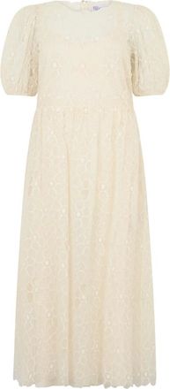 Red Valentino Femme, Robes, Beige, Taille: 38 FR Long Silk Dress