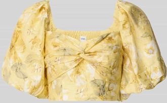 Vero Moda Cropped Blusentop mit Puff&auml;rmeln Modell LEMON