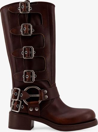 Miu Miu Leather boots - MIU MIU - gender_Woman