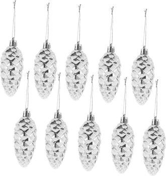 Valiclud 10stücke Tannenzapfen Weihnachtsdekor Hängeornamente Anhänger Für Baum Party Festivität Tannenzapfen-Dekoration