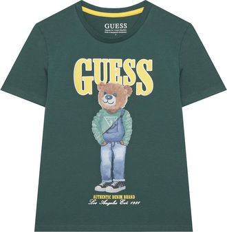 Guess T-Shirt L6RI11 K8HM4 Gr&uuml;n Regular Fit