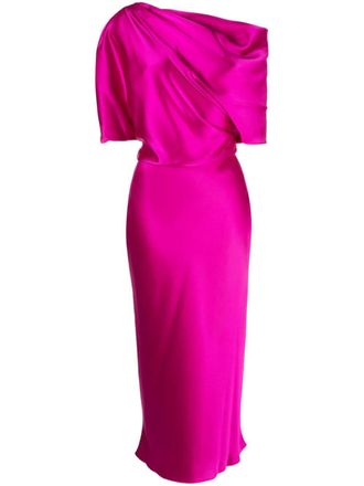 Amsale Schulterfreies Kleid - Violett