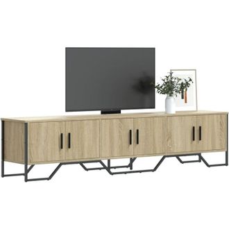 vidaXL Vidaxl - Meuble tv ch&ecirc;ne sonoma 180x34x41 cm bois ding&eacute;nierie