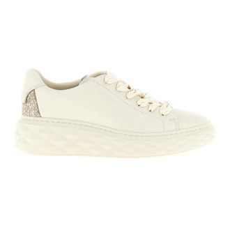 Jimmy Choo London Femme, Chaussures, Blanc, Taille: 36 EU Diamond Light Maxi Nappa Baskets