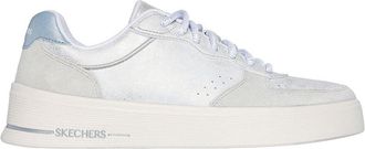 Skechers Damen Hiland Shimmering Splendid Sneaker, Gray Duraleather/Trim, 39.5 EU