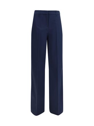 True Royal Womens Trousers Niki Blue Cotton