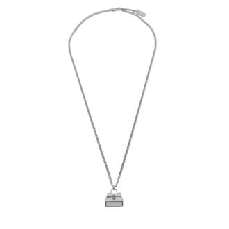 Marc Jacobs Halskette Marc Jacobs The St. Marc Cuban-Link Chain Necklace 2F3JNC001J37 Silberfarben