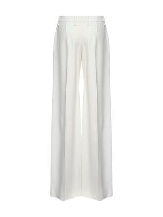 Ermanno Scervino Womens Trousers Bootcut Interlock White Viscose
