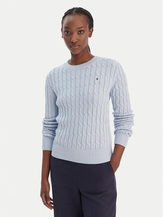 Tommy Hilfiger Pullover WW0WW47644 Himmelblau Regular Fit