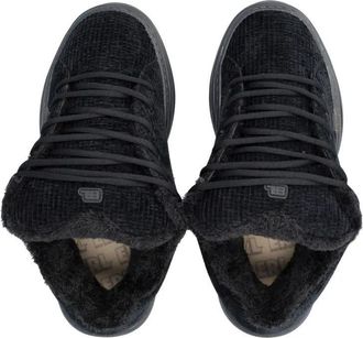 ERL Low-Top Sneaker - Vamp Black Velvet Sneakers - Gr. 8 - in Schwarz - f&uuml;r Damen