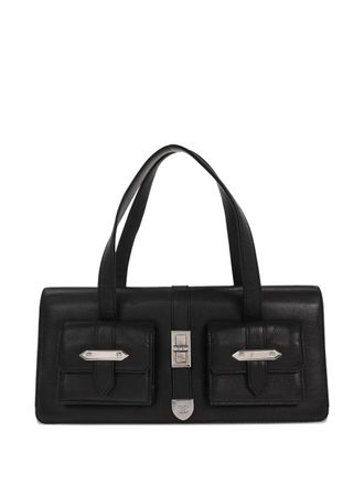 Chanel sac &agrave; main en cuir (2003) - Noir