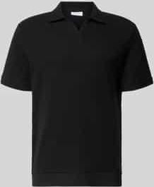 Lindbergh Comfort Fit Poloshirt mit V-Ausschnitt