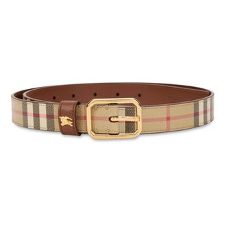 Burberry Ceinture &agrave; motif &eacute;cossais - Femme - Accessoires - Brun - Taille: M