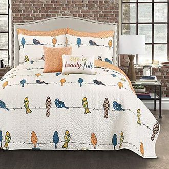 Lush D&eacute;cor Steppdecken-Set, Mehrfarbig, Full/Queensize-Bett