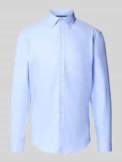 Jake*s Slim Fit Business-Hemd mit Strukturmuster
