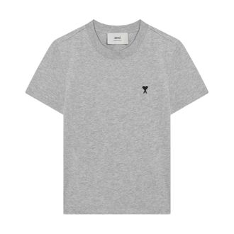 Ami Baumwoll T-Shirts und Polos - - Tops - Herren - Grau - M