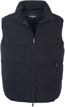 Dsquared2 Rote Herrenweste- Zeitloses Design - - Jackets - Herren - Schwarzk - S