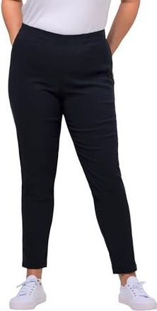 Ulla Popken Bengalinhose Slim, Sienna Pantalon, Bleu (Blau 77), 56W / 32L Femme