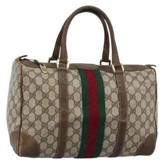 Gucci Sac Boston Pre-owned - Femme - Pre-owned - Brun - Taille: ONE Size
