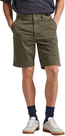 Pepe Jeans London Herren Regular Chino Short, Grün (Military Green), 34W