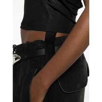 Rick Owens One-Shoulder Tank Top - Black