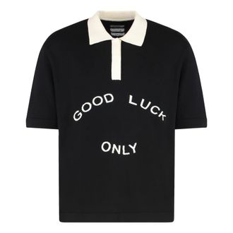 Mr. Saturday Polo Tricot Manches Courtes - Homme - Tops - Noir - Taille: M