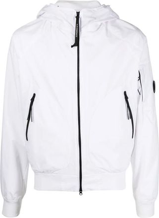 C.P. Company C.p. Company, Homme, Vestes, Blanc, Taille: M Giubbino Nylon Zip Jacket