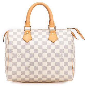 Louis Vuitton Crossbody Bags - Damier Azur Speedy 25 - Gr. unisize - in Wei&szlig; - f&uuml;r Damen