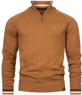 Indicode Hommes INSwift Knit Sweater | Pull en Maille avec col Montant Rubber M