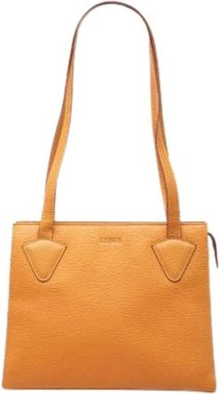 Loewe Sac cabas en cuir Pre-owned - Femme - Pre-owned - Brun - Taille: ONE Size